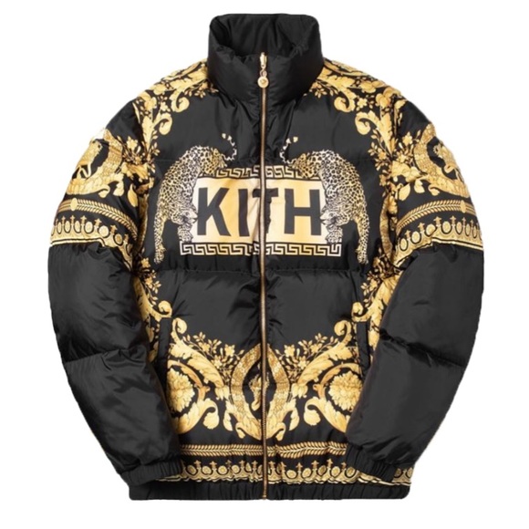 Versace | Jackets & Coats | Kith X Versace Reversible Down Jacket Black ...